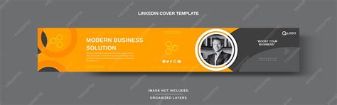 Banner E Foto De Capa Do Linkedin Empresarial Vetor Premium