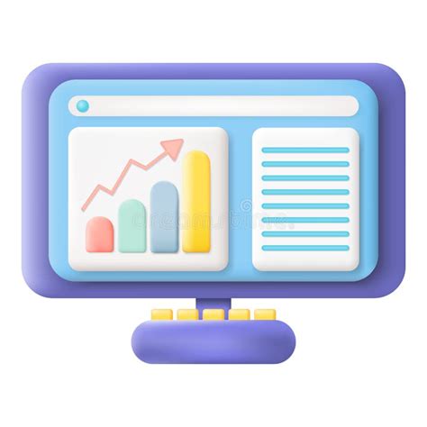 Business Data Analysis 3d Icon Stock Vector Illustration Of Financial Analysis 256034557