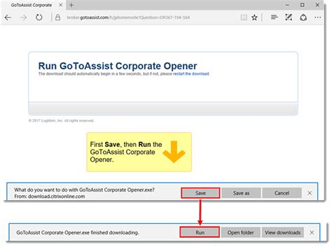 Join A Standard Support Session On Windows Gotoassist Corporate Support