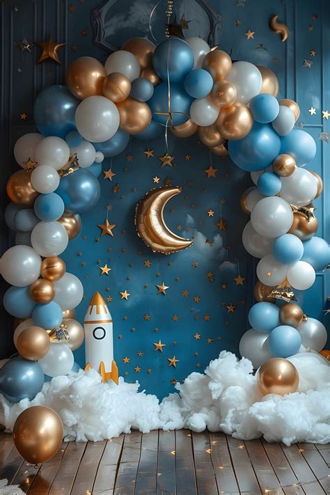 Backdrop For Birthday Party Star Rocket Launch Backdrop Brp10 324 3w