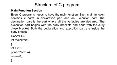 Introduction Of C Programming Unit Ii Ppt Ppt