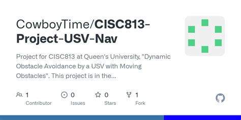 GitHub CowboyTime CISC813 Project USV Nav Project For CISC813 At