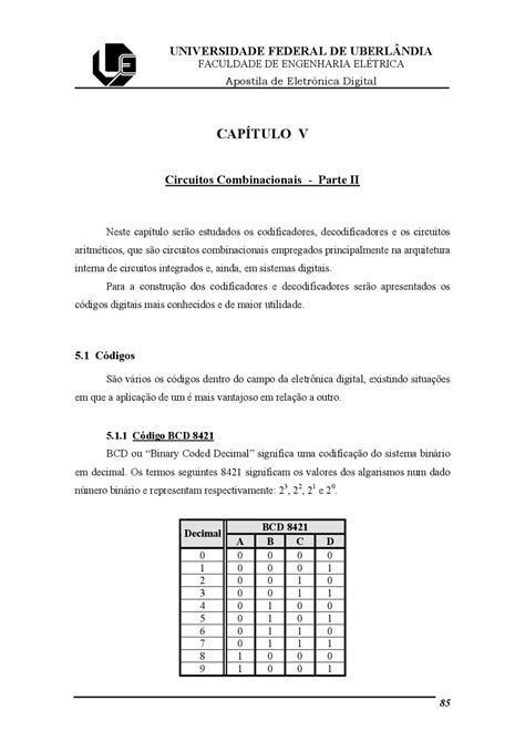 Eletrônica Digital Capitulo V Docsity