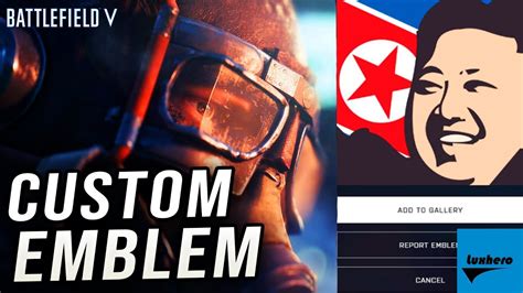 Battlefield V How To Make A Custom Emblem Youtube