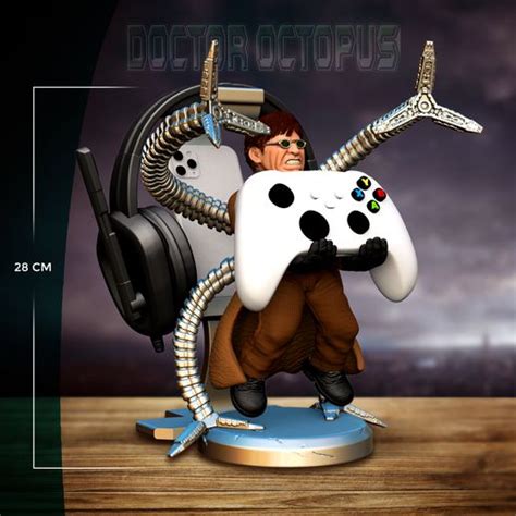 Stl File Doctor Octopus Joystick Holder Spider Man Marvel 🩺