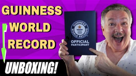 Unboxing My Guinness World Record Certificate Youtube
