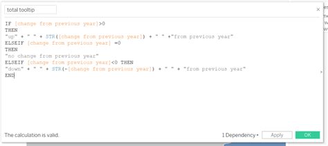 Using Calculated Fields To Create Dynamic Tooltips In Tableau The