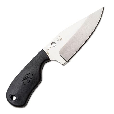 Spyderco Subway Bowie Fixed Blade Black Frn Handles Satin Lc200n Blade