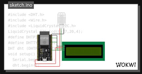 Dht22lcdi2cesp131224217 Wokwi Esp32 Stm32 Arduino Simulator