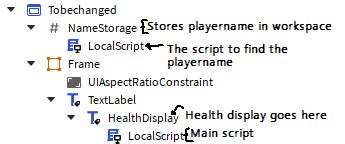 Health Display Script Only Running Once Scripting Support Developer