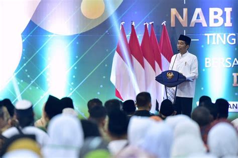 Pesan Presiden Di Peringatan Isra Miraj Walau Beda Pandangan Politik