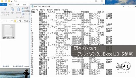 Excel Csv Tsv Waenavi