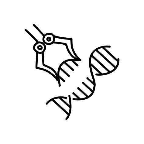 Premium Vector Artificially Modified Dna Strains Icon Hand Drawn