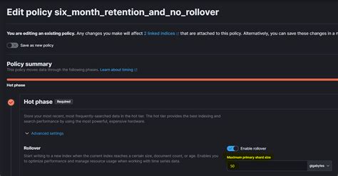 V8120 Ilm Maximum Primary Shard Size Not Working Elasticsearch Discuss The Elastic Stack