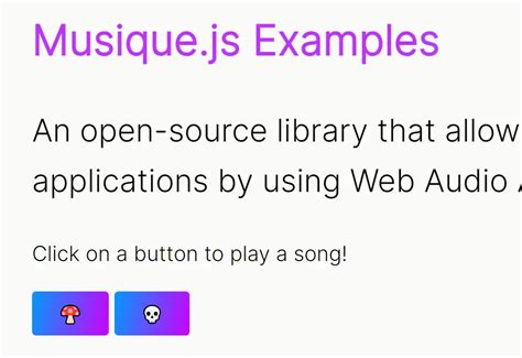 Compose Music Directly In Your Webpage Musiquejs Css Script