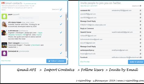 Import Contacts And Invite New Contacts By Email From Gmail Contacts API Inspired By Linkedin