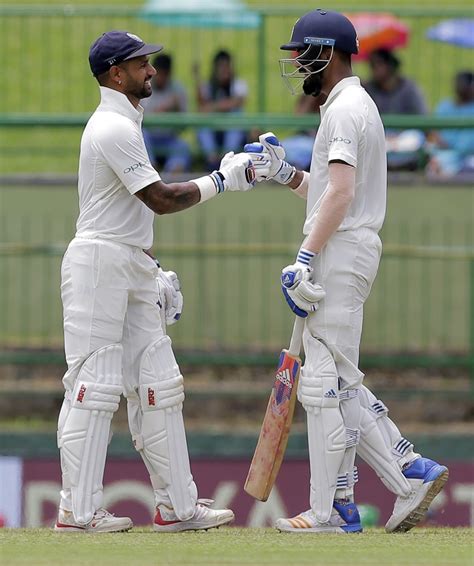 Shikhar Dhawan Celebrated His Sixth Test Hundred With A Peace Out Or