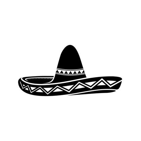 Simple Mexican Sombrero Hat Vector Design 11336582 Vector Art At Vecteezy