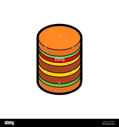 Burger Sign Hamburger Icon Simplified Fast Food Symbol Stock Vector Image And Art Alamy