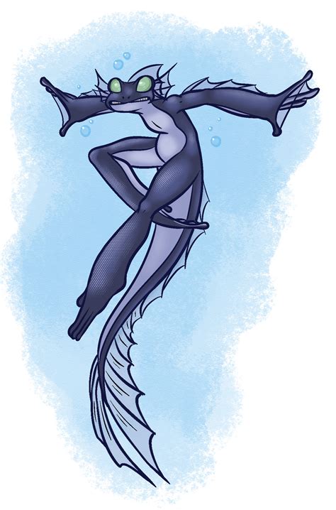Artstation Character Design Anthropomorphic Sea Monster Posing