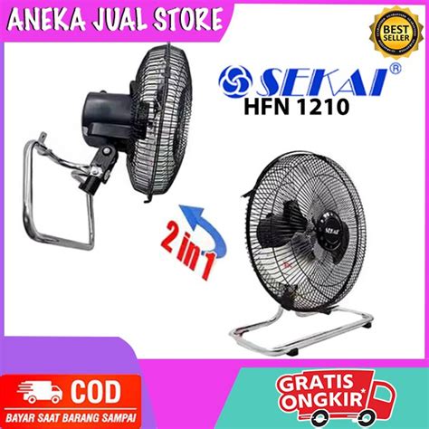 Jual SEKAI HFN 1210 Kipas Angin Tornado 2in1 Bisa Di Dinding Duduk 12