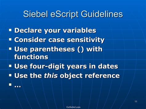 Siebel Escript Ppt