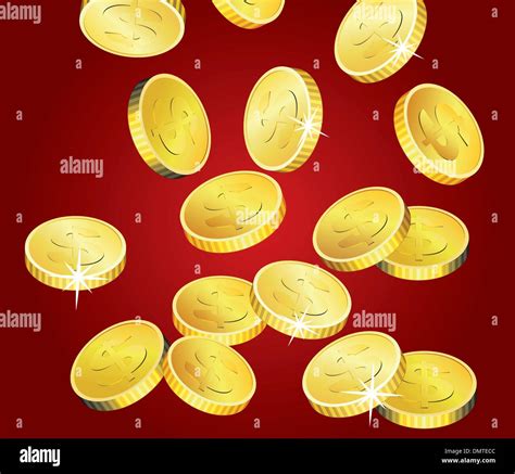 Vector Golden Coins Stock Vector Image And Art Alamy