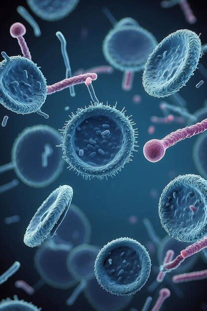 Premium Photo Closeup Microscope View Of Bacterium Bacillus Concept