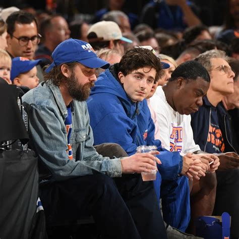 Timothée Chalamet Takes In Knicks Celtics Game 3 Courtside As Stars