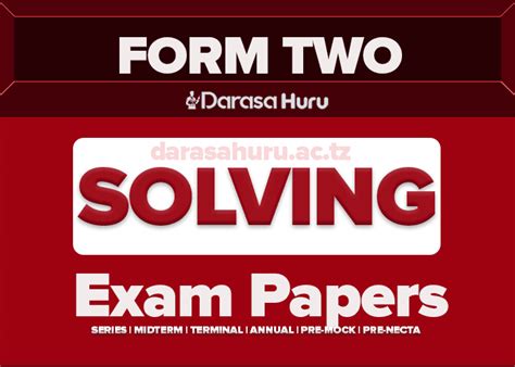 Cssc Form Two Joint Exams With Marking Schemes 2023