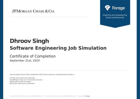 Dhroov Singh On Linkedin Softwareengineering Jpmorgan