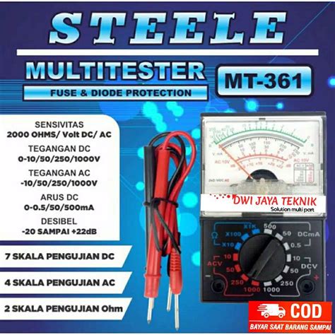 Jual Avometer Analog Kecil Plus Kabel Multitester Multimeter Multi Meter Avo Shopee
