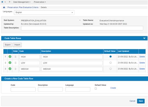 Configuration Procedures Ex Libris Knowledge Center