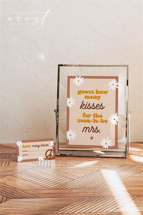 Stevie Retro Bridal Shower Game Printable Kisses For Mrs Bridal Shower