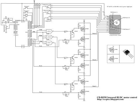 CD ROM Spindle Motor BLDC Control With PIC18F4550 Microcontroller