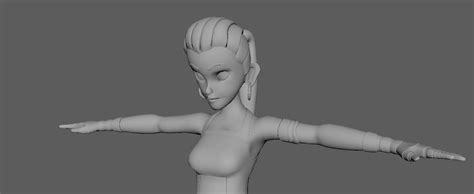 Winda Female Character Free 3d Model Cgtrader