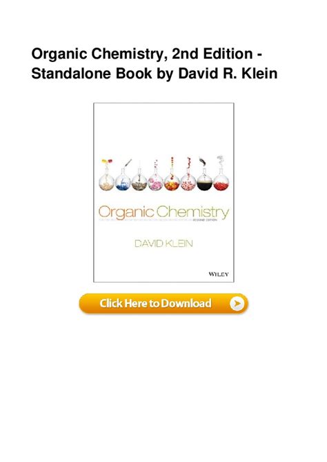 Organic Chemistry 2nd Edition Standalone Book Pdfcoffeecom