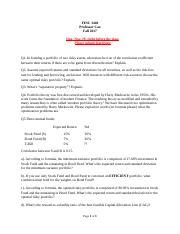 Problem Set 3 Babe Docx FINC 3440 Professor Cao Fall 2017 Due Nov 29 Right Before The