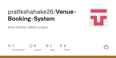 Github Pratikshahake26venue Booking System Java Mysql Dbms Project