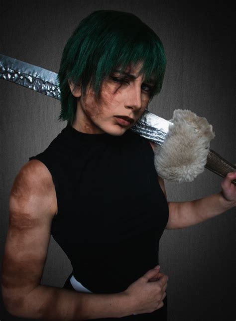 Maki Cosplay Jujutsu Kaisen Instagram Trucco Ragazza Manga