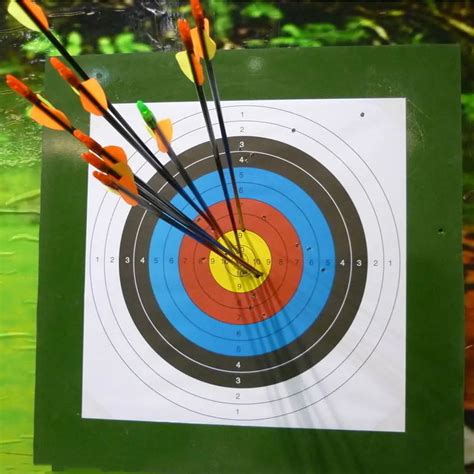 10 Pcslot Sec 6060 Cm Archery Shooting Target Paper Bow Hunting
