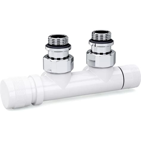 Узел нижнего подключения SR Rubinetterie угловой 1/2"х3/4"Е Белый левый ...