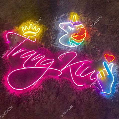 Đèn Trang Trí Led Neon Chữ Trang Kin