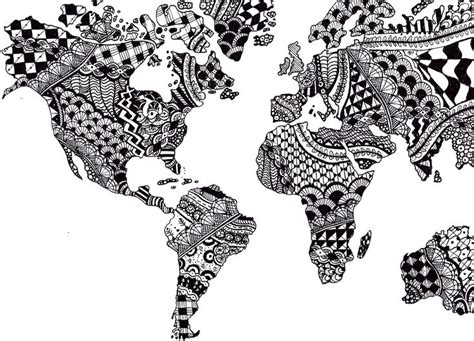 World Map Silhouette Map Art Print Art Prints World Map Art