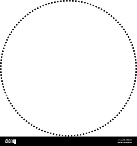 Circle Shape Dotted Icon Vector Geometry Symbol For Creative Graphic Design Element In A Flat