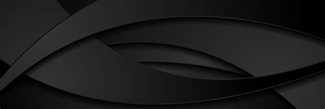 Black Abstract Corporate Banner Design With Waves 26733086 Vector Art
