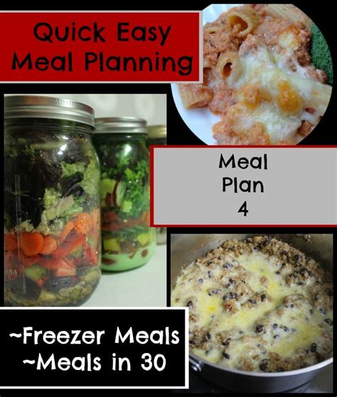 Quick Easy Meal Planning Meal Plan 4 Real The Kitchen And Beyond