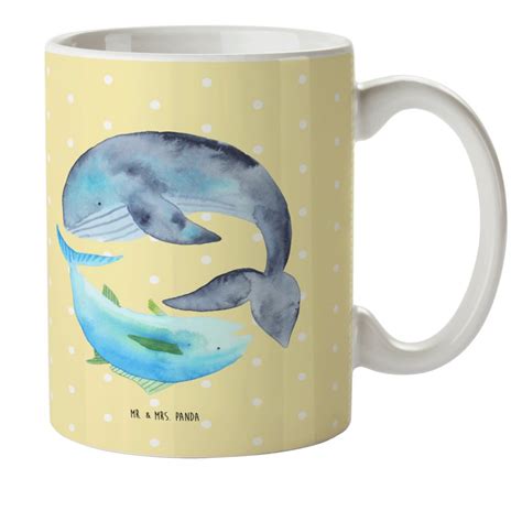 Mr And Mrs Panda Kinderbecher Walfisch Thunfisch Gelb Pastell