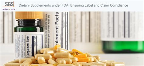 Dietary Supplements Under Us Fda Ensuring Label And Claim Compliance