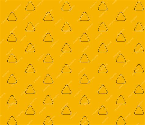 Premium Vector Yellow Seamless Geometric Pattern With Linear Cute Triangles With Round Corners